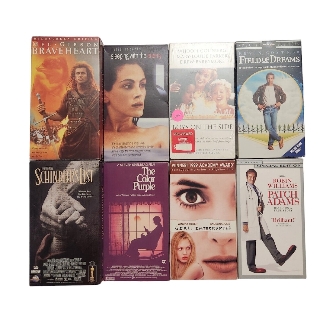 Vintage 90s VHS Video Tape Cult Classic Movies Drama Schindler's List ...