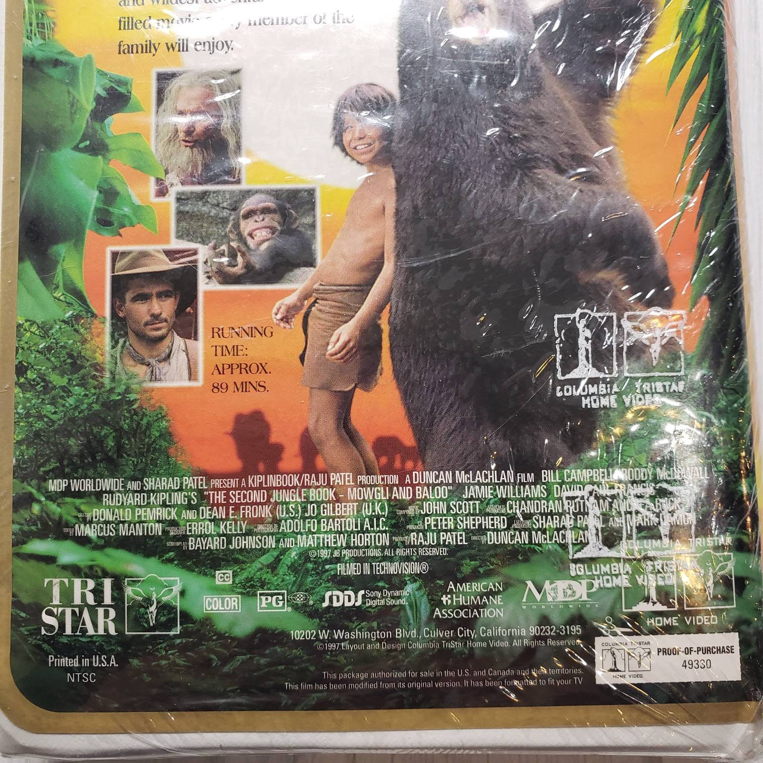 Rudyard Kiplings the Second Jungle Book: Mowgli and Baloo VHS Brand New ...