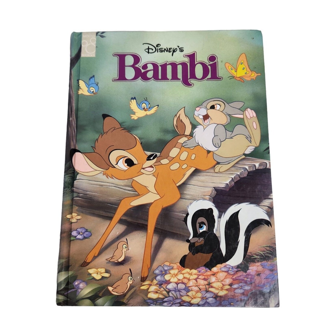 Disney's Bambi 1996 Hardcover Book Mouse Works Classic Storybook ...