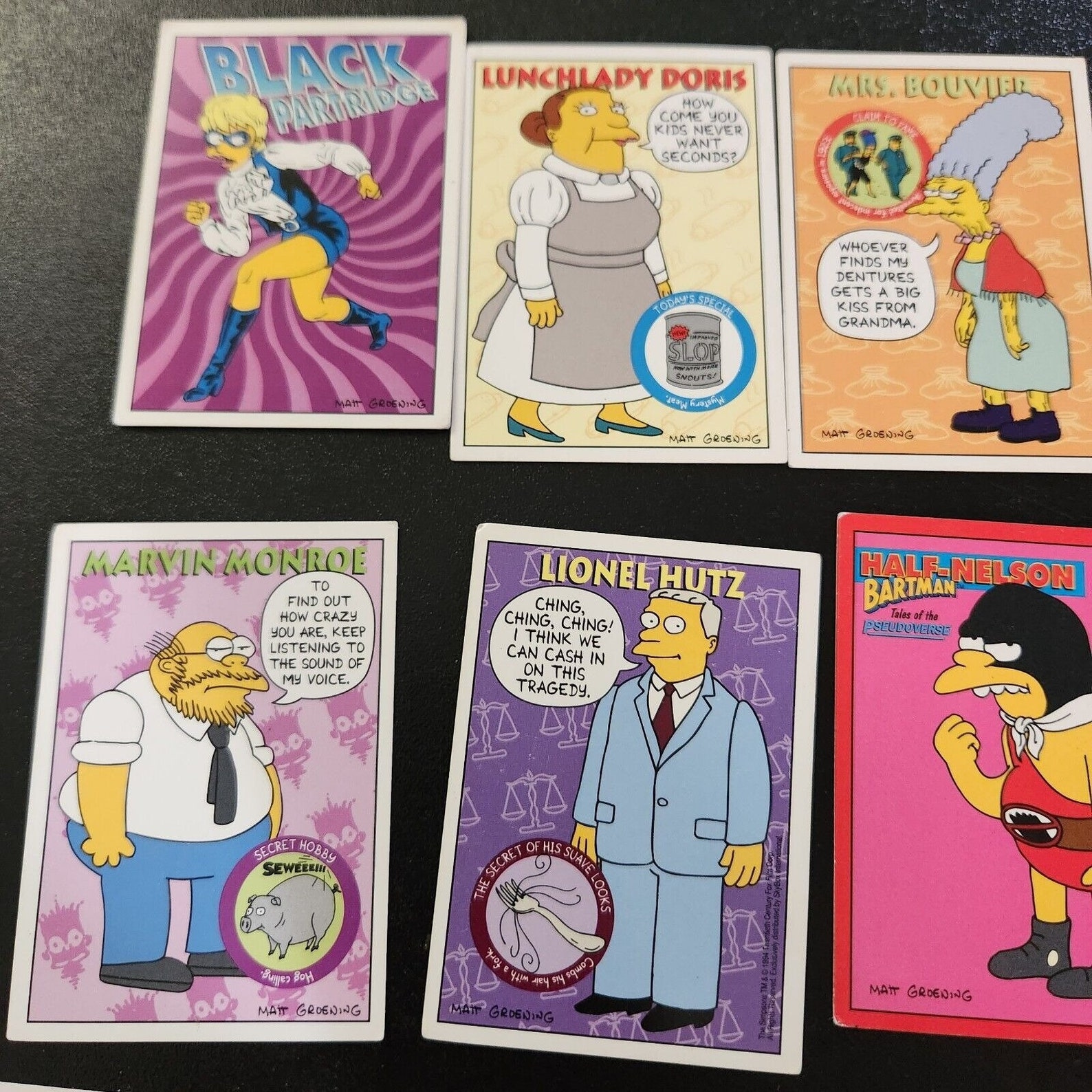 Vintage 90s the Simpsons Skybox and Topps Trading Card Lot Itchy ...