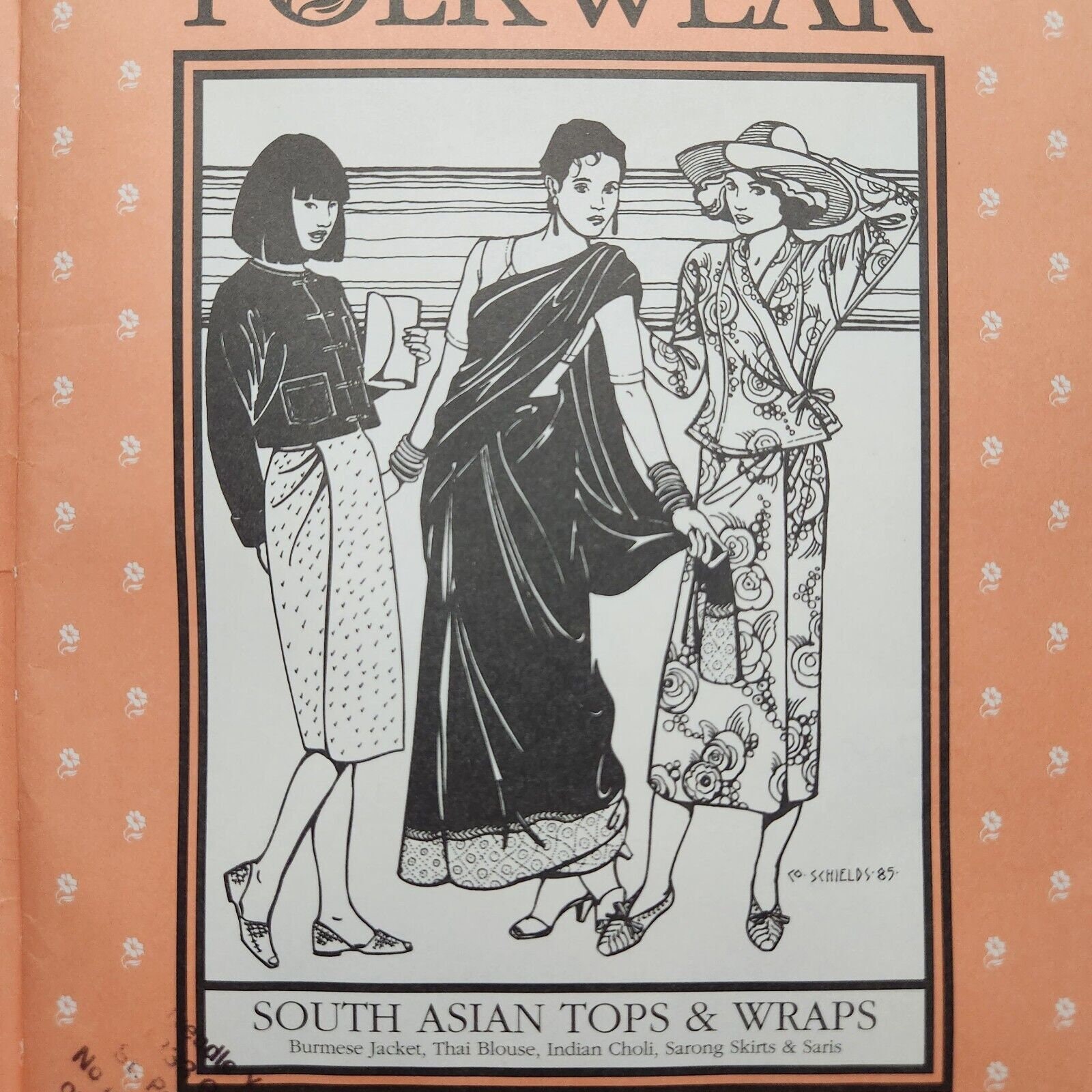 Folkwear South Asian Tops & Wraps Sewing Pattern 134 Jacket Choli and ...