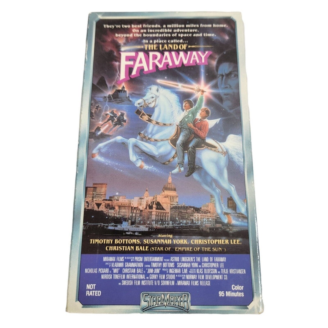 The Land of Faraway VHS 80's Fantasy Christian Bale Christopher Lee - Etsy