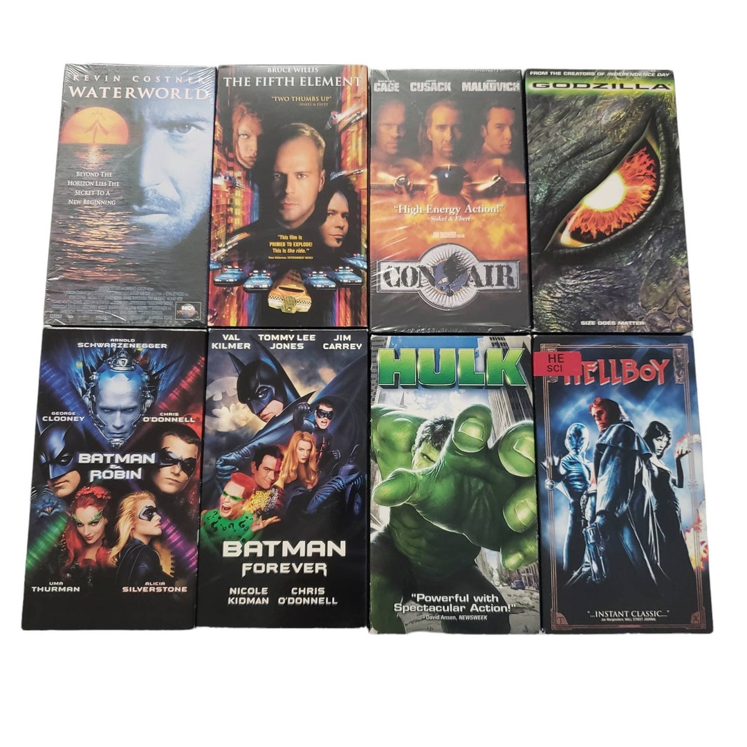 Vintage VHS Video Tape Cult Classic Movies Action Batman Hulk ...