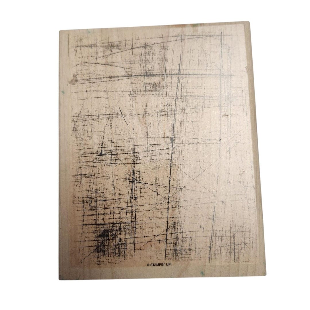 Stampin' up Large Background Lines Lined Wooden Rubber Stamp - Etsy