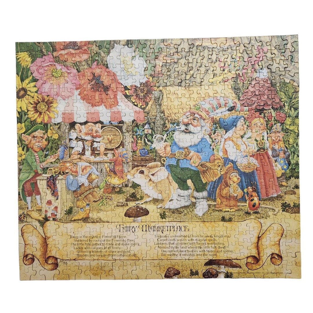 Vintage Fairy Marketplace Jigsaw Puzzle 500 Piece Current 1980 Complete ...