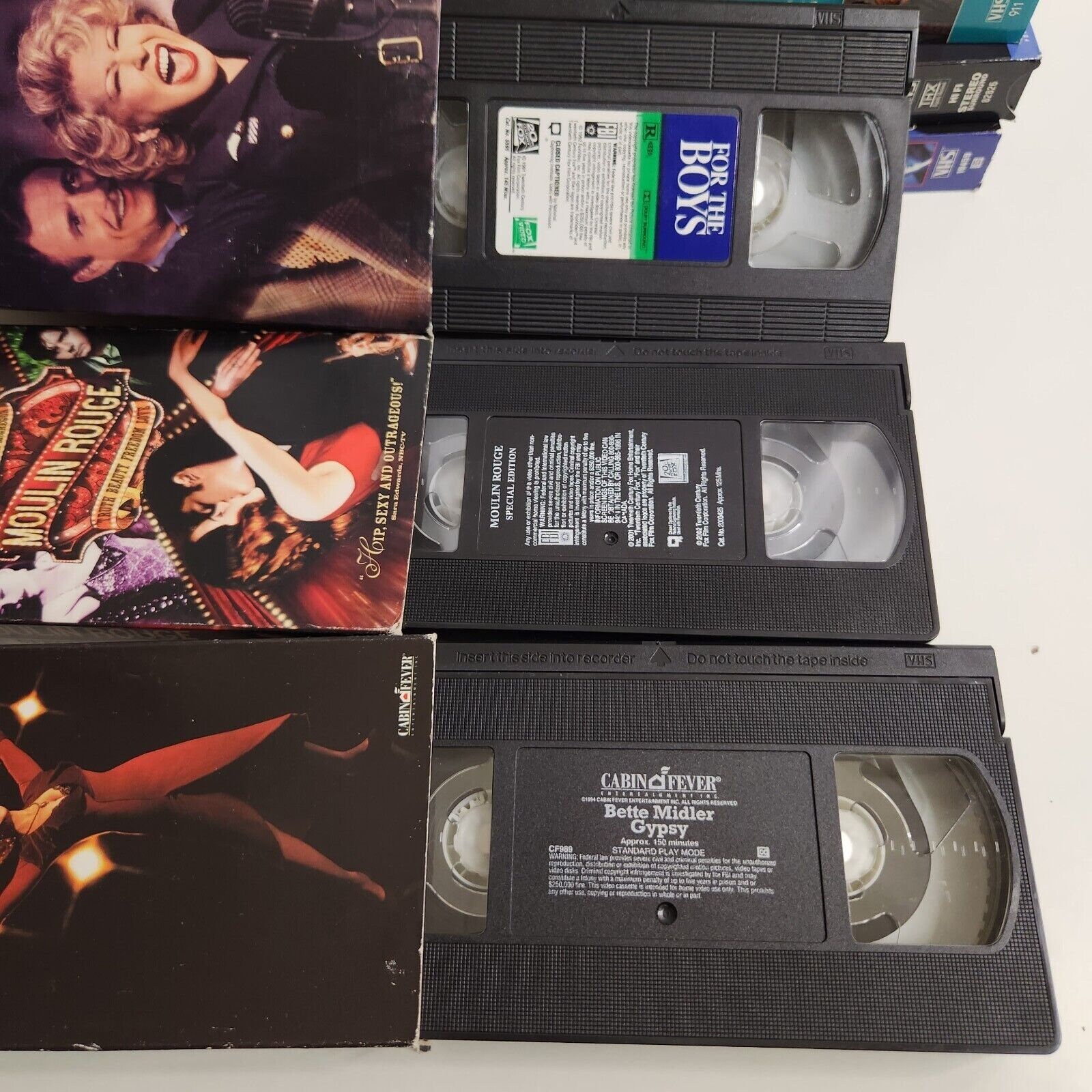 Vintage VHS Video Tape Cult Classic Movies Drama Musicals Lot of 9 80s ...
