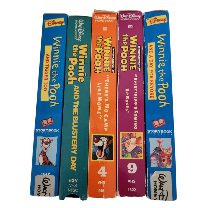 Winnie The Pooh Vhs Lot Adventures Of Winnie Disney And Tigger Too