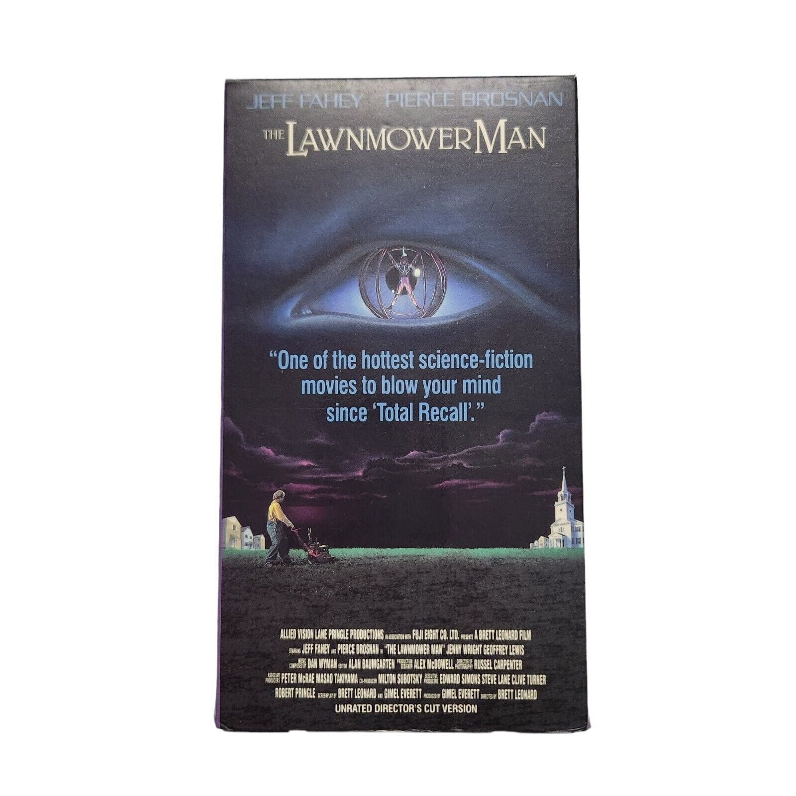 The Lawnmower Man VHS New Line 1992 Sci-fi Brett Leonard Fahey Pierce ...