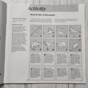 Dinosaur A Journey Through Time Activity Book A Childrens Activity Book ...