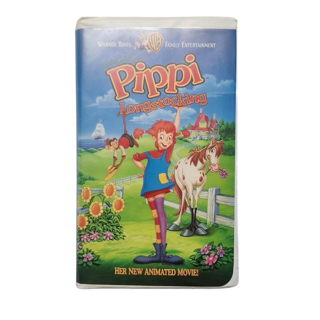 Pippi Longstocking VHS, 1997 Animated Clamshell Case - Etsy
