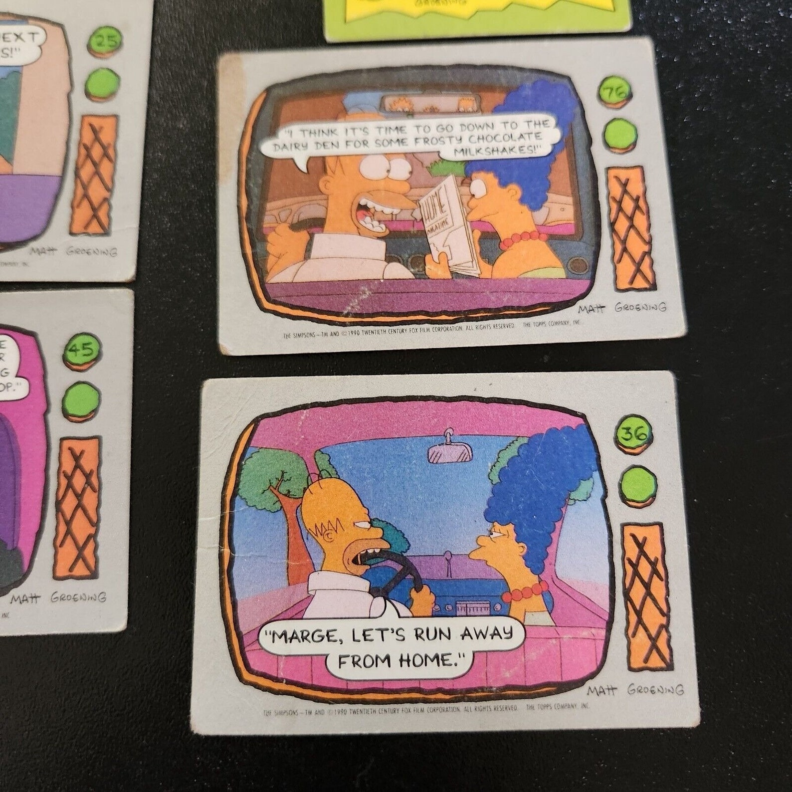 Vintage 90s the Simpsons Skybox and Topps Trading Card Lot Itchy ...