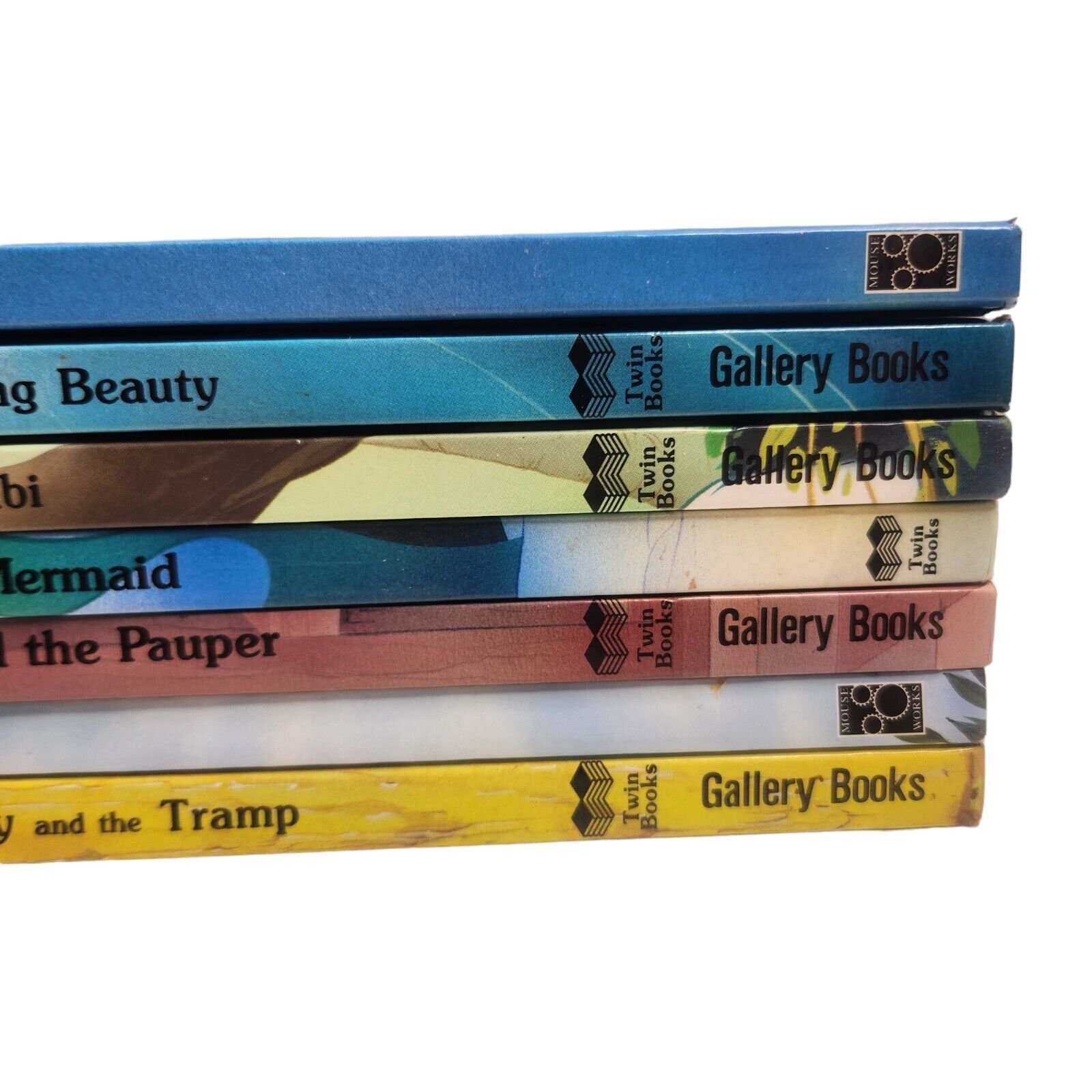 Vintage 90s Lot of 7 Walt Disney Classic Series Books Mouse Works ...