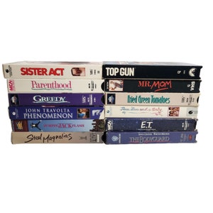 Cult Classic VHS Lot 0f 12 80s 90s Comedy Drama the Bodygaurd Mr Mom ET ...