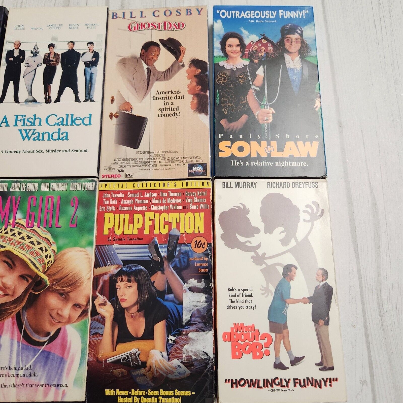 Vintage VHS Tapes: Cult Classics - Batman, Pulp Fiction, E.T. (lot of ...