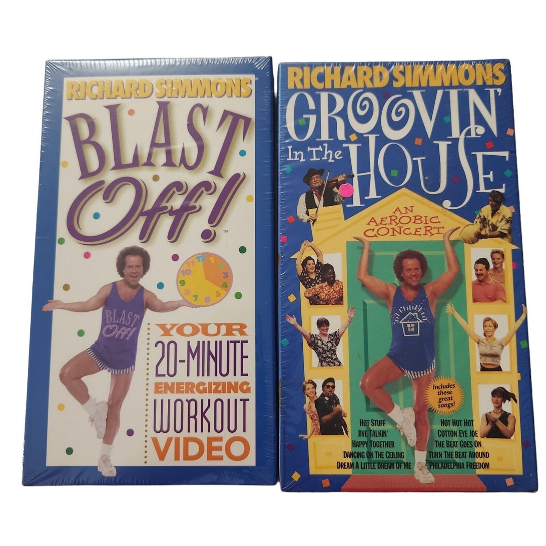 Richard Simmons Workout VHS Blast off 20 Minute Workout & Groovin in ...