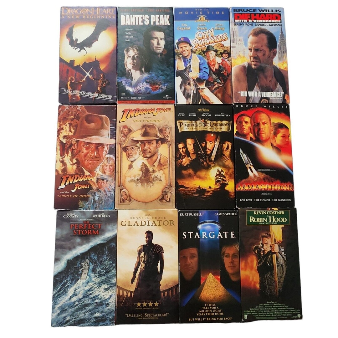 Vintage VHS Video Tape Cult Classic Movies Action Lot of 12 Die Hard ...