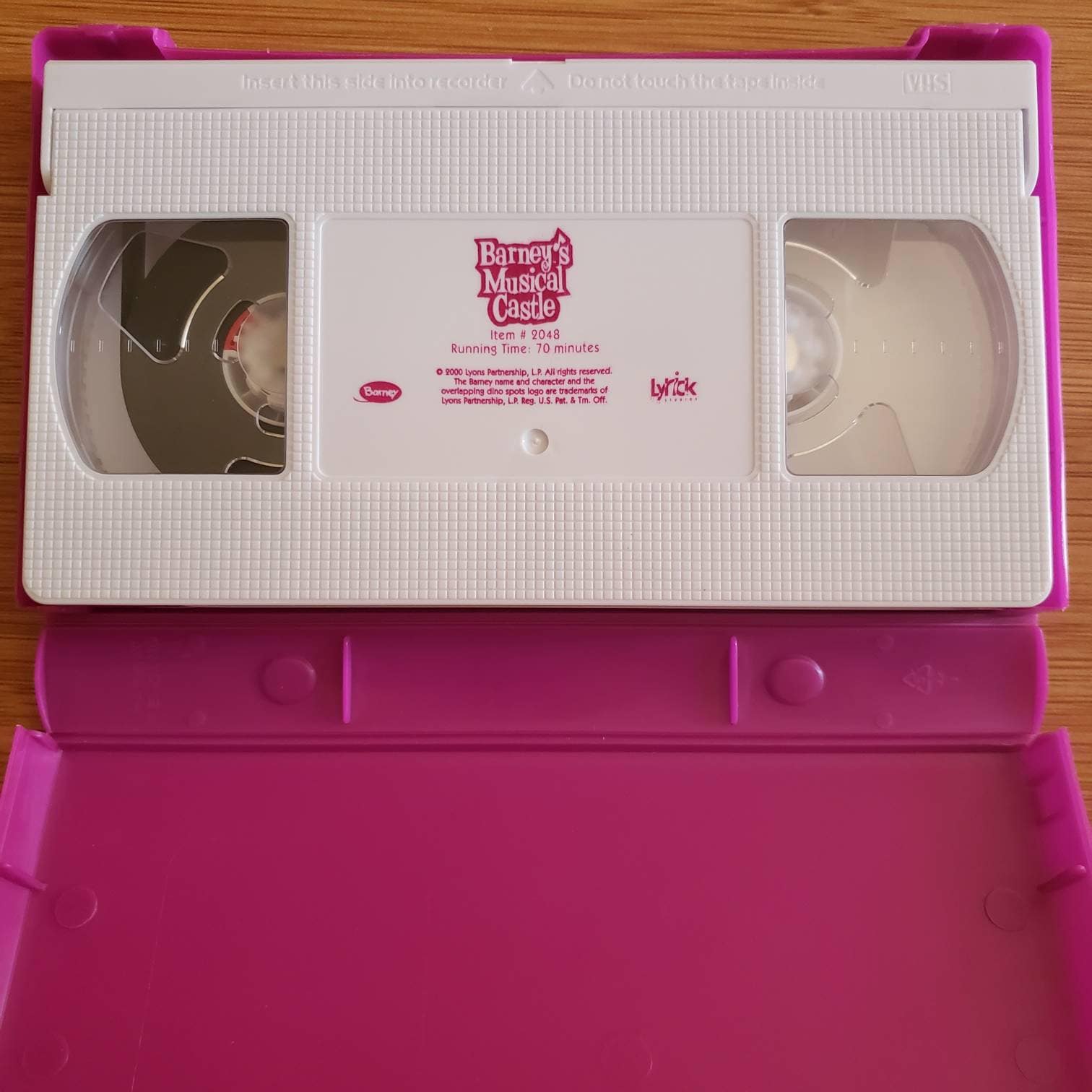 Barney's Musical Castle Live VHS 2000 Purple Clam Shell Case Kids VCR ...