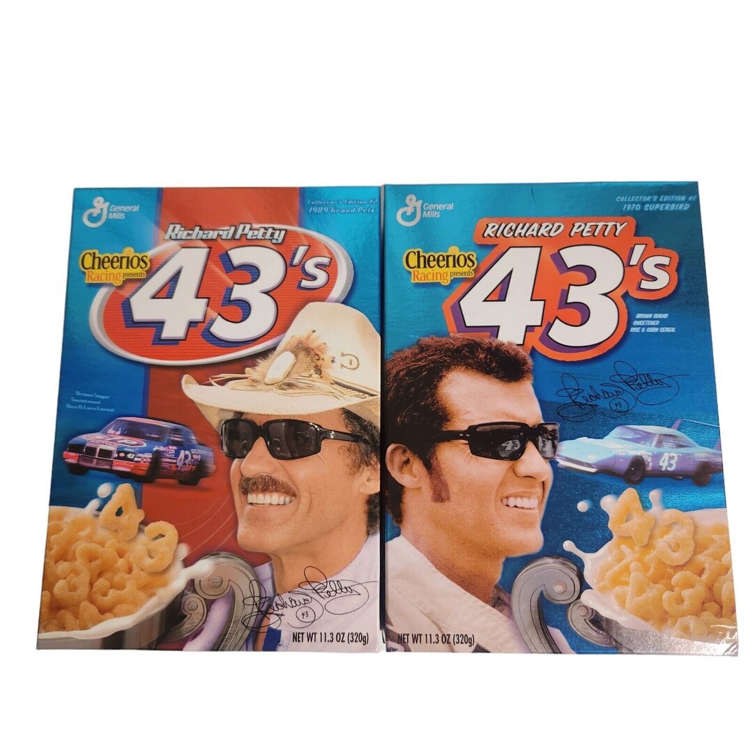 GM Cheerios NASCAR Racing Richard Petty 43's Cereal Boxes - Unopened - Etsy