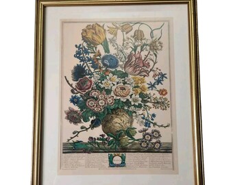 June Vintage Botanical Art Print Winterthurs 12 Months of Flowers ...