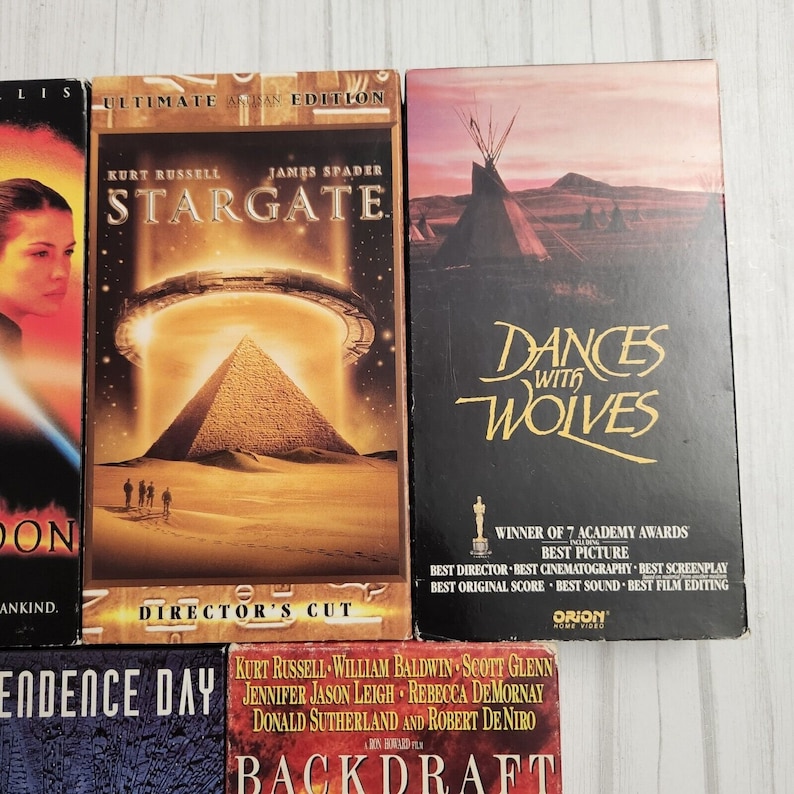 Vintage VHS Video Tape Cult Classic Movies Action Lot of 7 Backdraft ...
