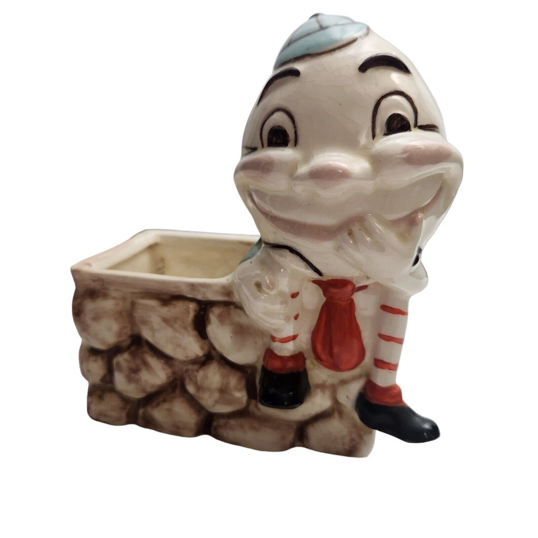 Vintage Humpty Dumpty Sat on the Wall Planter Hand Made Hand Painted - Etsy