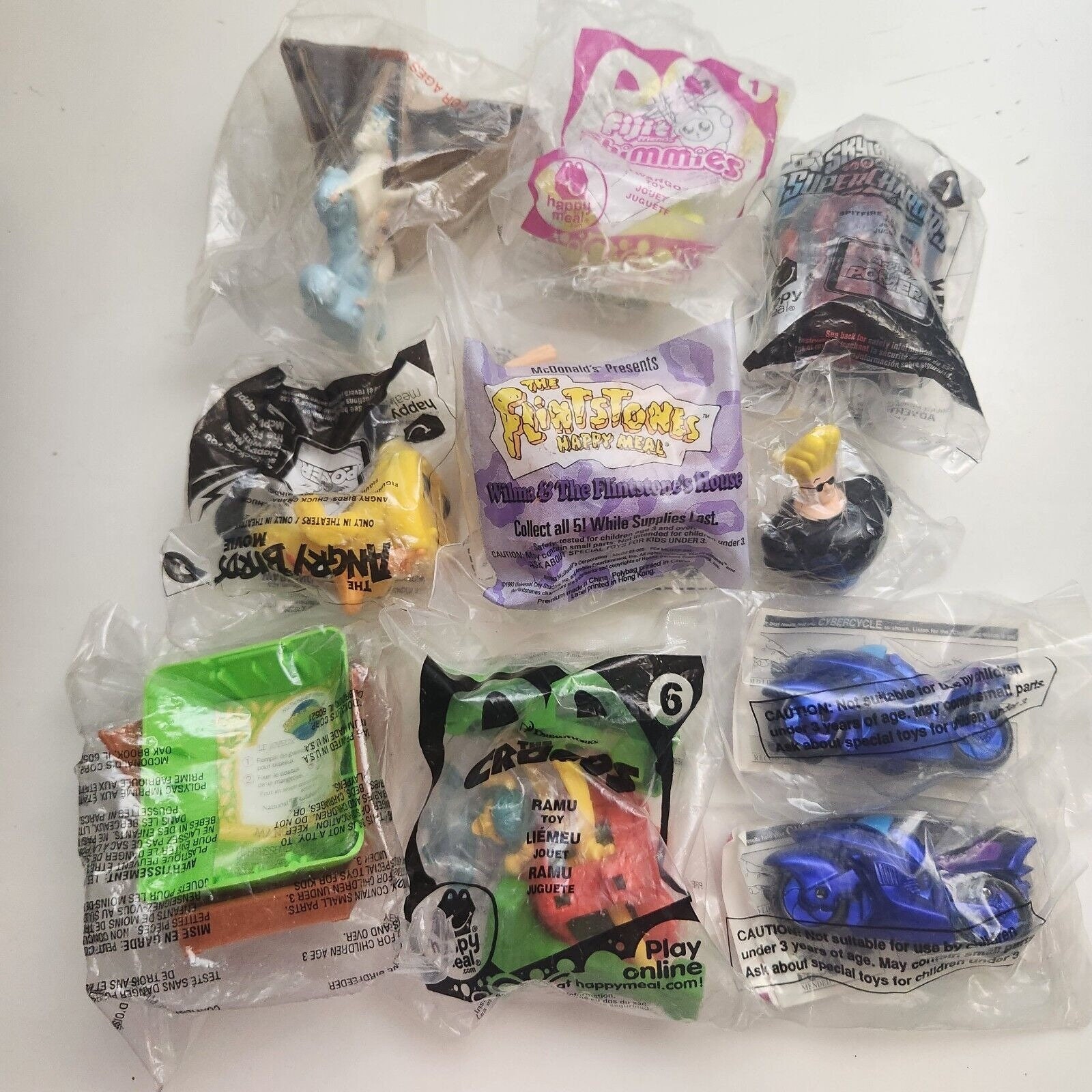 Vintage Mcdonalds Happy Meal Toys New Lot of 10 Flintstones Hercules ...