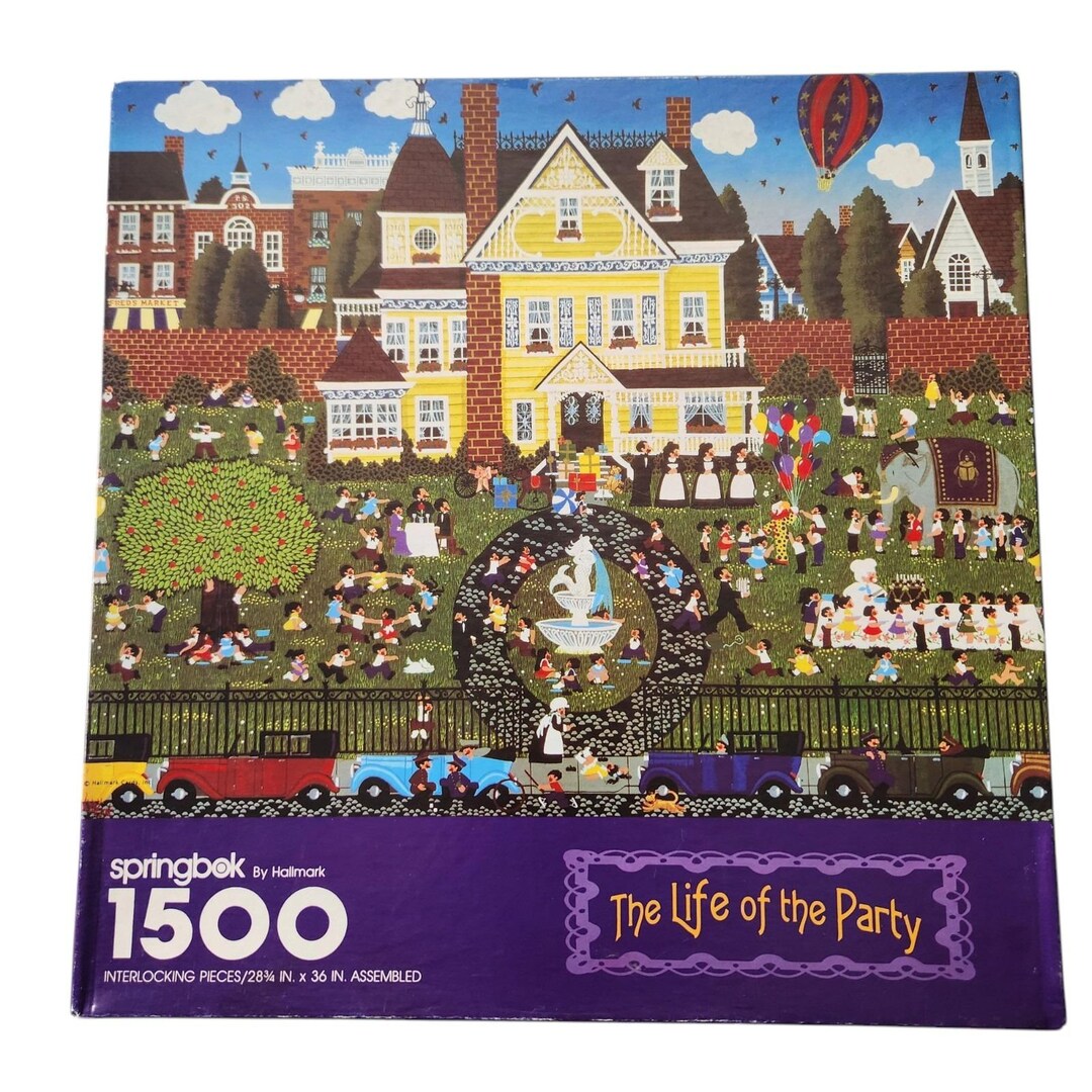 Vintage 80s Springbok 1500 Piece Jigsaw Puzzle “the Life of the Party ...