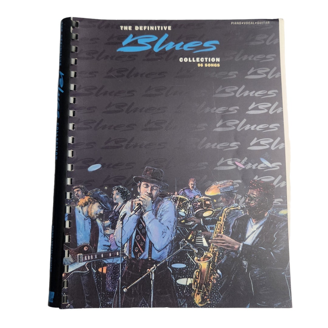 Definitive Blues Collection Songbook Vintage 90s Piano Guitar Vocal ...
