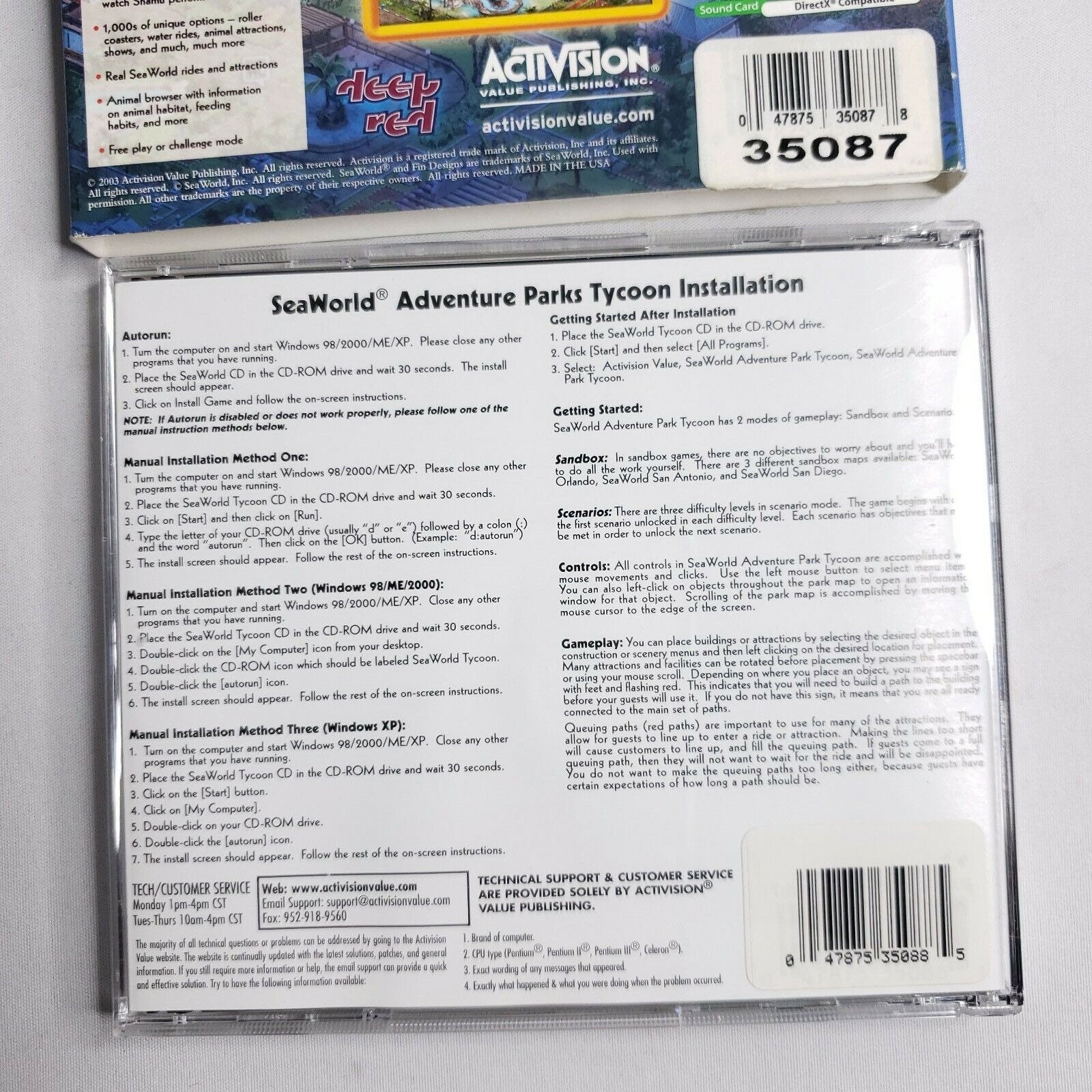 Seaworld Adventure Parks Tycoon & Atlantis Underwater PC Cd-rom Video ...
