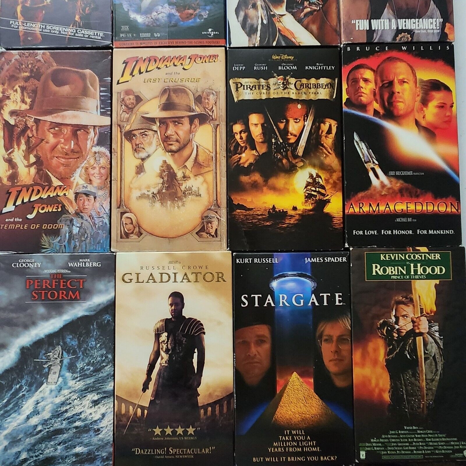 Vintage VHS Video Tape Cult Classic Movies Action Lot of 12 Die Hard ...