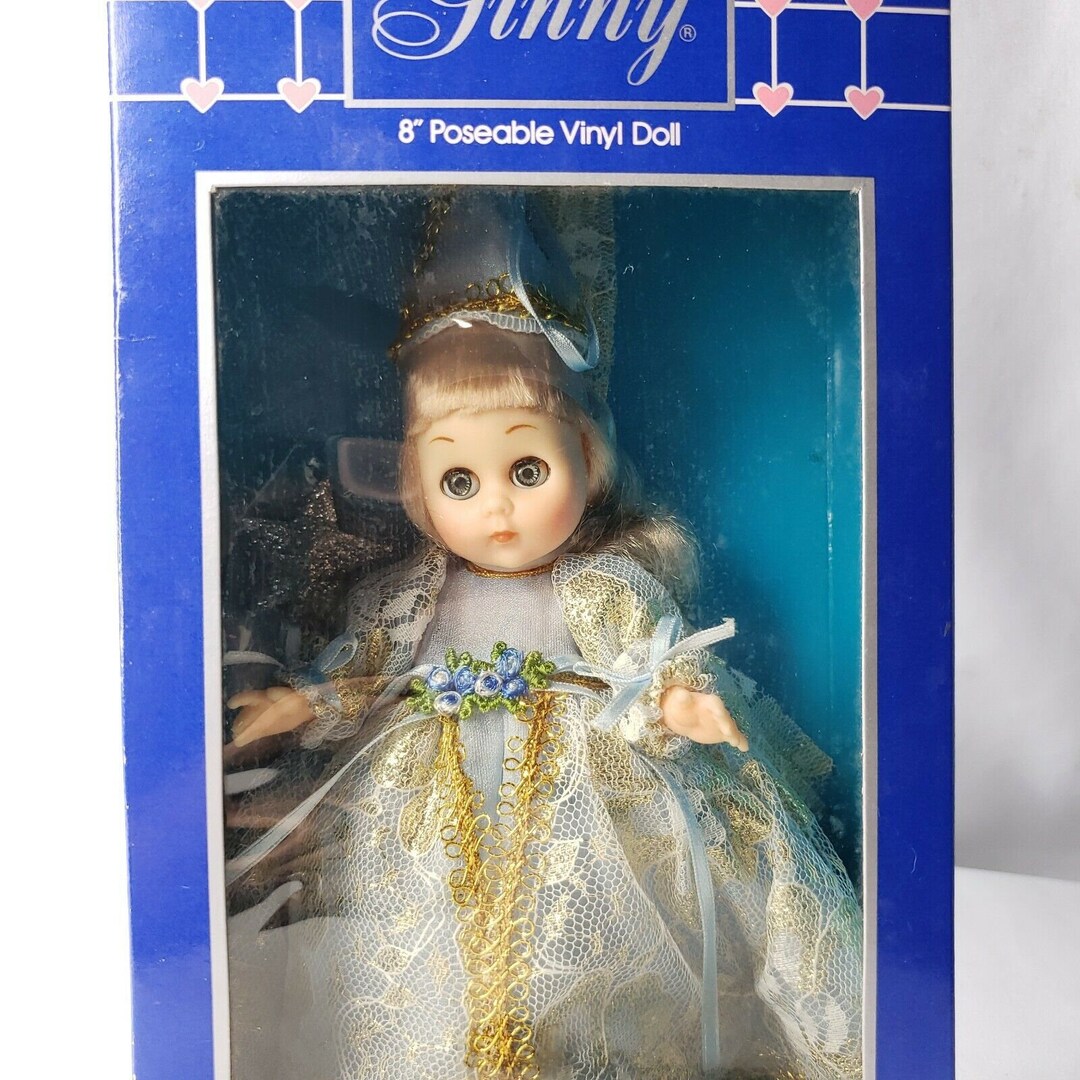 Vogue Meritus 1984 Blonde GINNY Doll Blue & Gold Dress With BOX #70001 ...