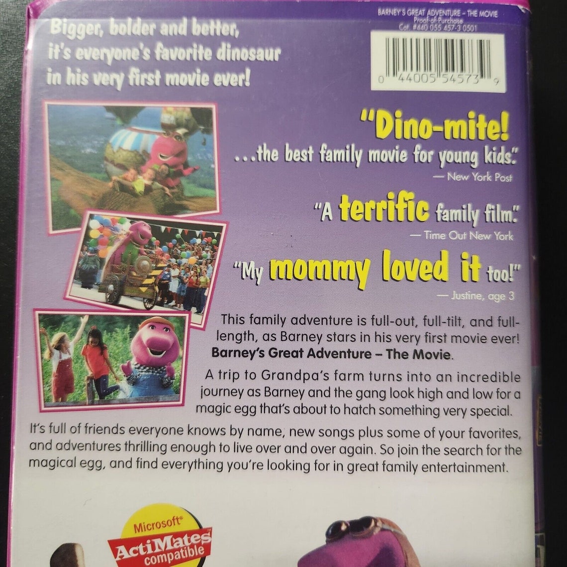 Barney Barneys Great Adventure: the Movie VHS, 1998 Vintage - Etsy