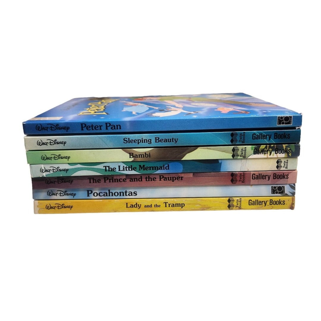 Vintage 90s Lot of 7 Walt Disney Classic Series Books Mouse Works ...