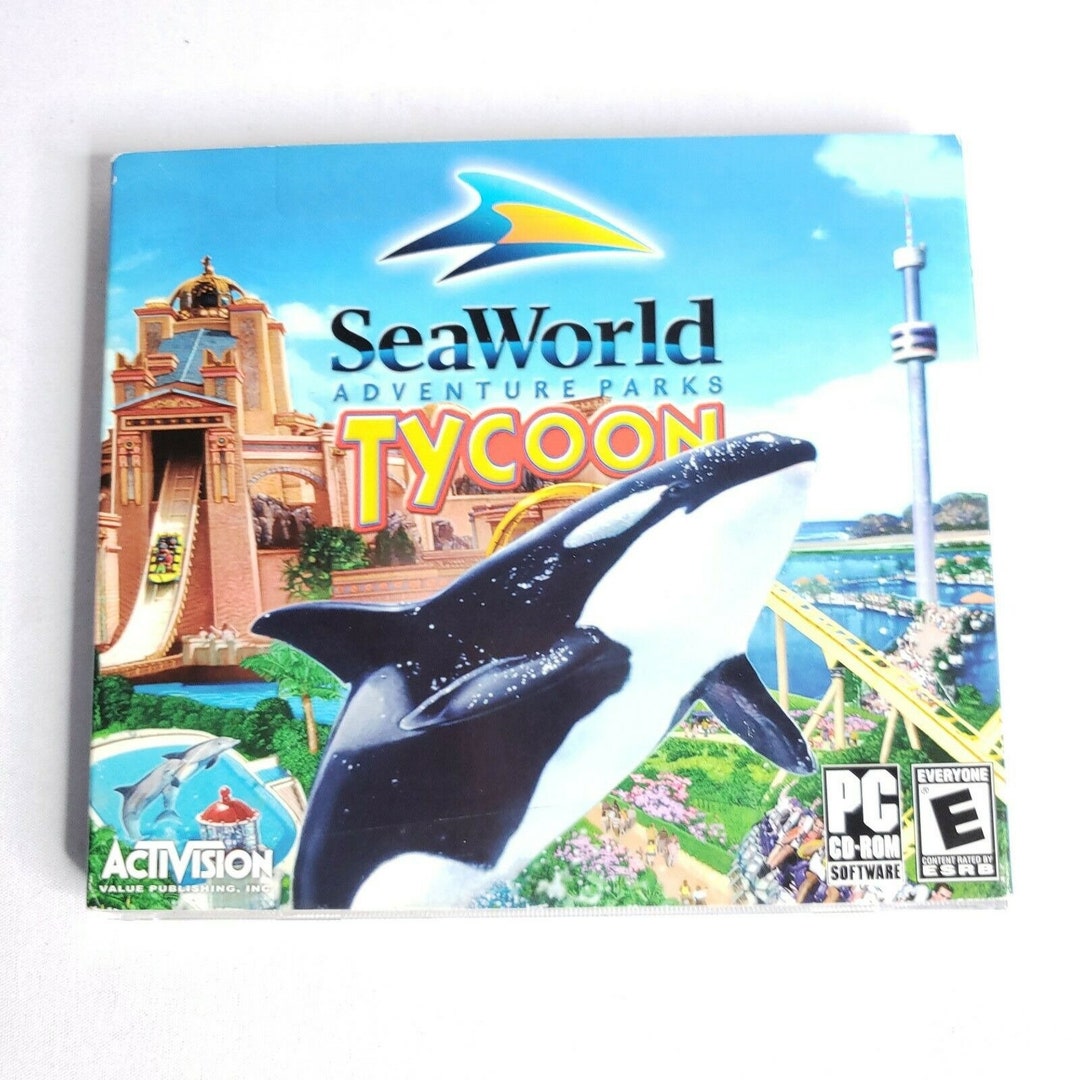 Seaworld Adventure Parks Tycoon & Atlantis Underwater PC Cd-rom Video ...