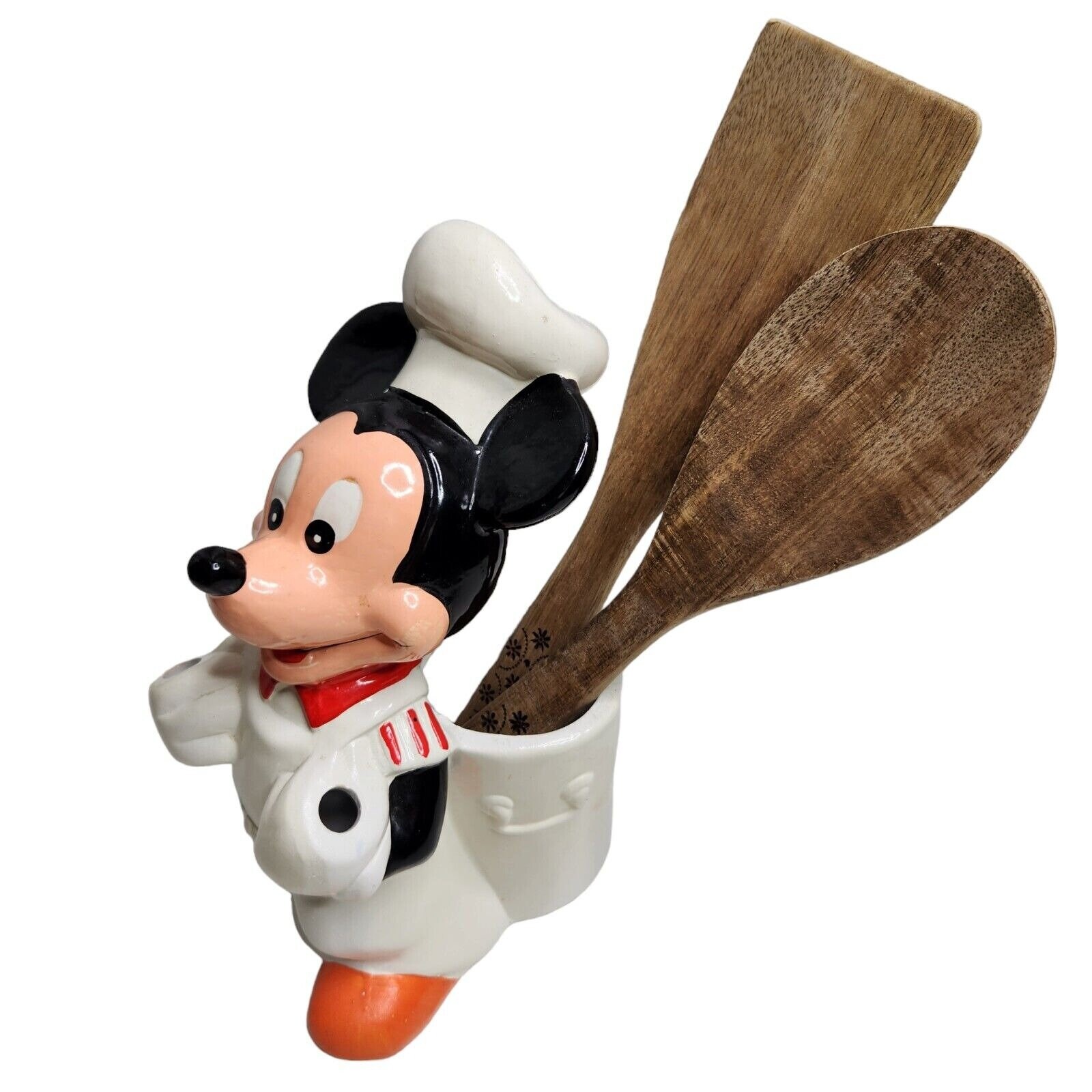 Rare Vintage Walt Disney Mickey Mouse Kitchen Utensil Holder by Hoan ...