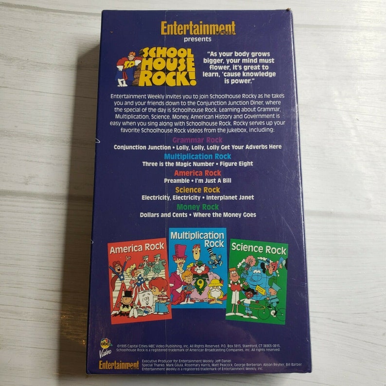 School House Rock Video Collection VHS 1995 Sealed Grammar Science More ...