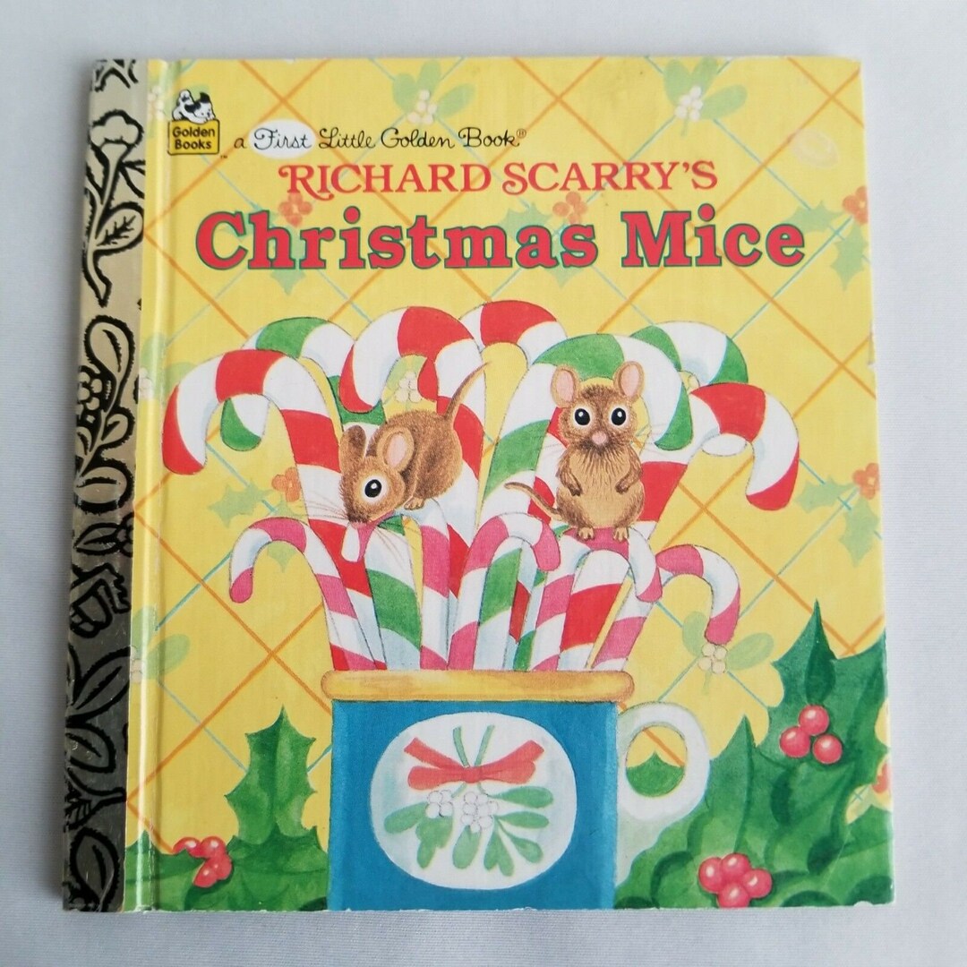 Richard Scarry's Christmas Mice Vintage Little Golden Book 1992 - Etsy ...