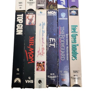 Cult Classic VHS Lot 0f 12 80s 90s Comedy Drama the Bodygaurd Mr Mom ET ...