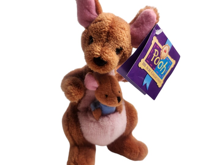 Disney Winnie the Pooh 100 Acre Collection Kanga & Roo Gund 8" Plush ...