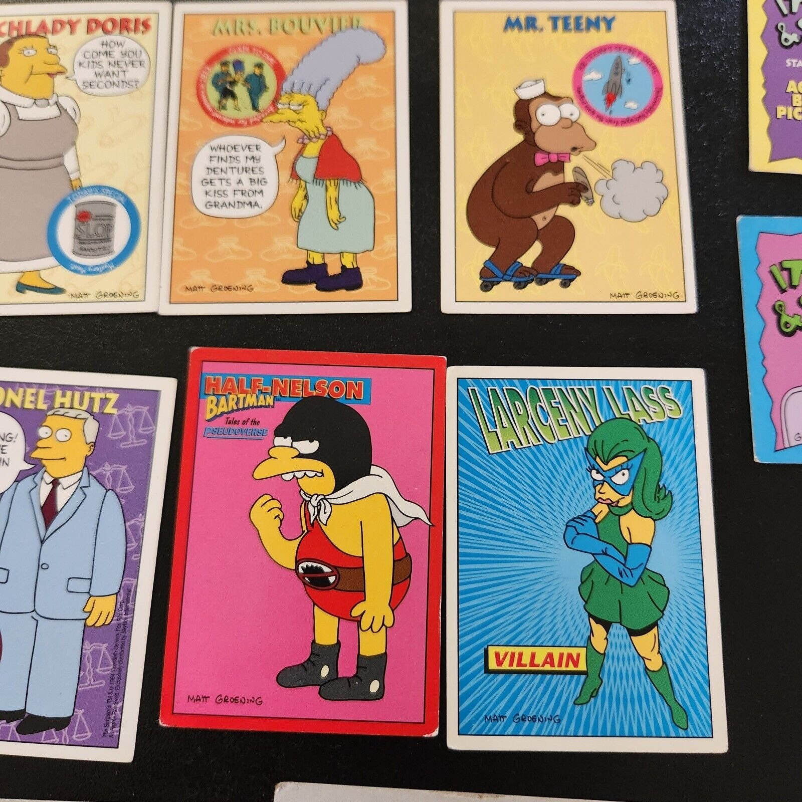 Vintage 90s the Simpsons Skybox and Topps Trading Card Lot Itchy ...