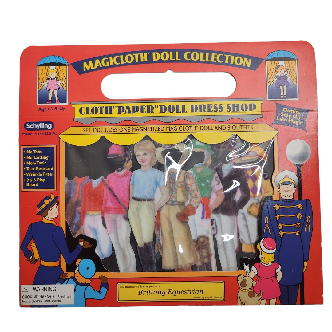 Vintage 2000 Magicloth Paper Doll Collection the Brittany Equestrian 8 ...