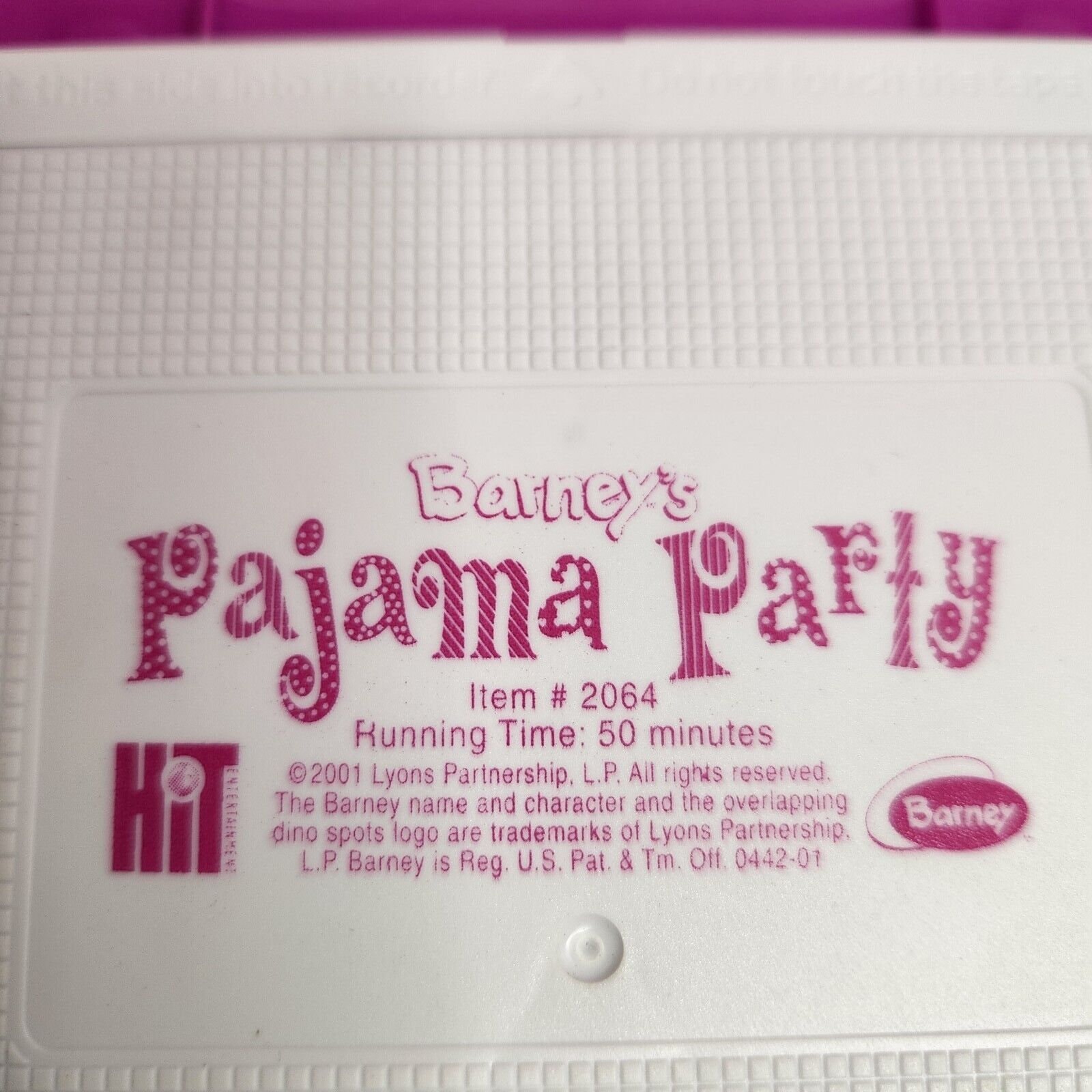 Barneys Pajama Party VHS Video Tape Sing Along Songs Hard - Etsy
