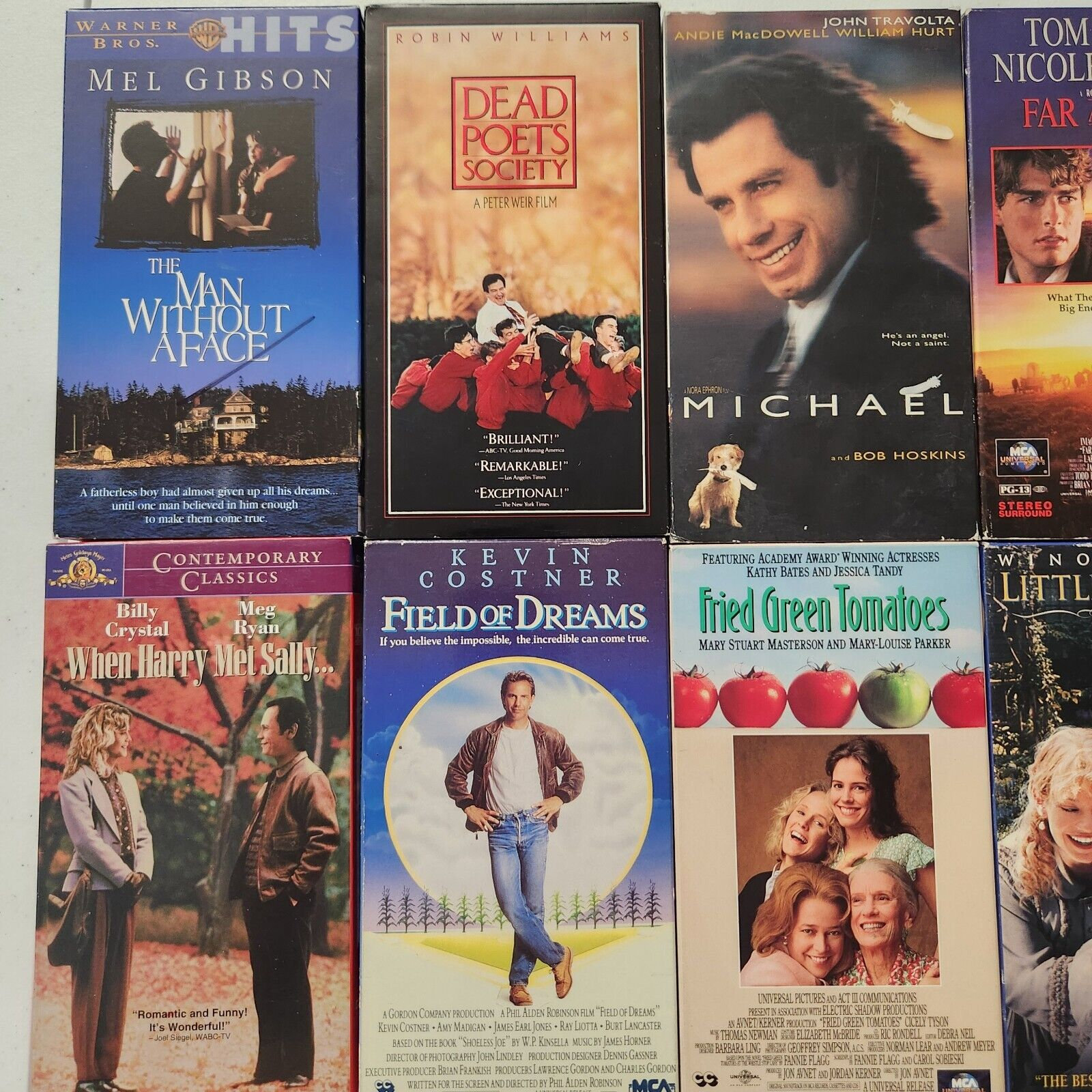 Vintage VHS Video Tapes Classic 80s 90s Classic Drama Movie Movies Lot ...