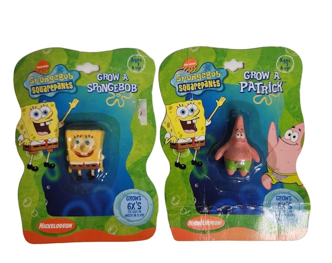 Vintage 2003 Nickelodeon Spongebob Squarepants Grow A Patrick Star ...