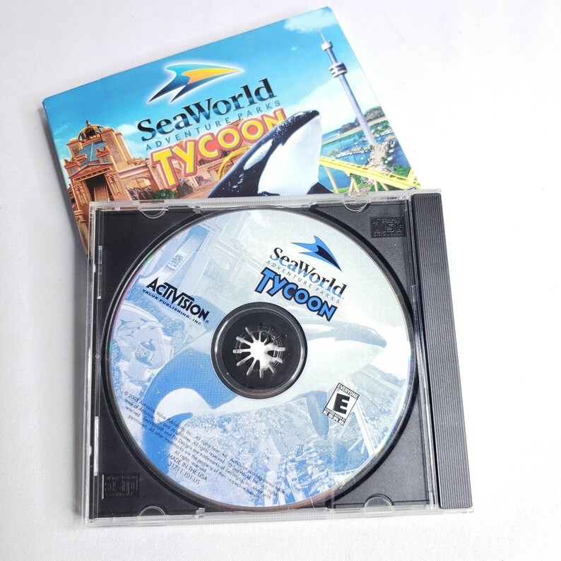 Seaworld Adventure Parks Tycoon & Atlantis Underwater PC Cd-rom Video ...
