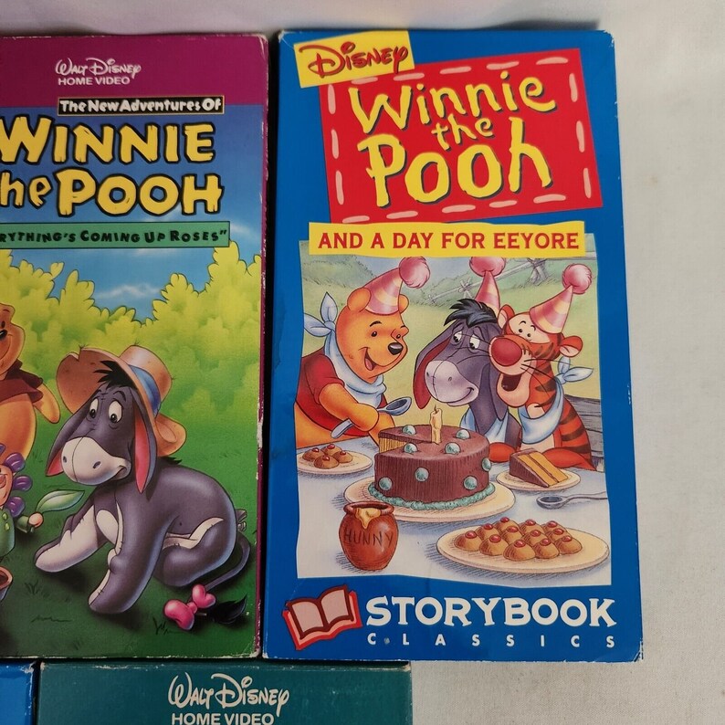 Winnie The Pooh Vhs Lot Adventures Of Winnie Disney And Tigger Too