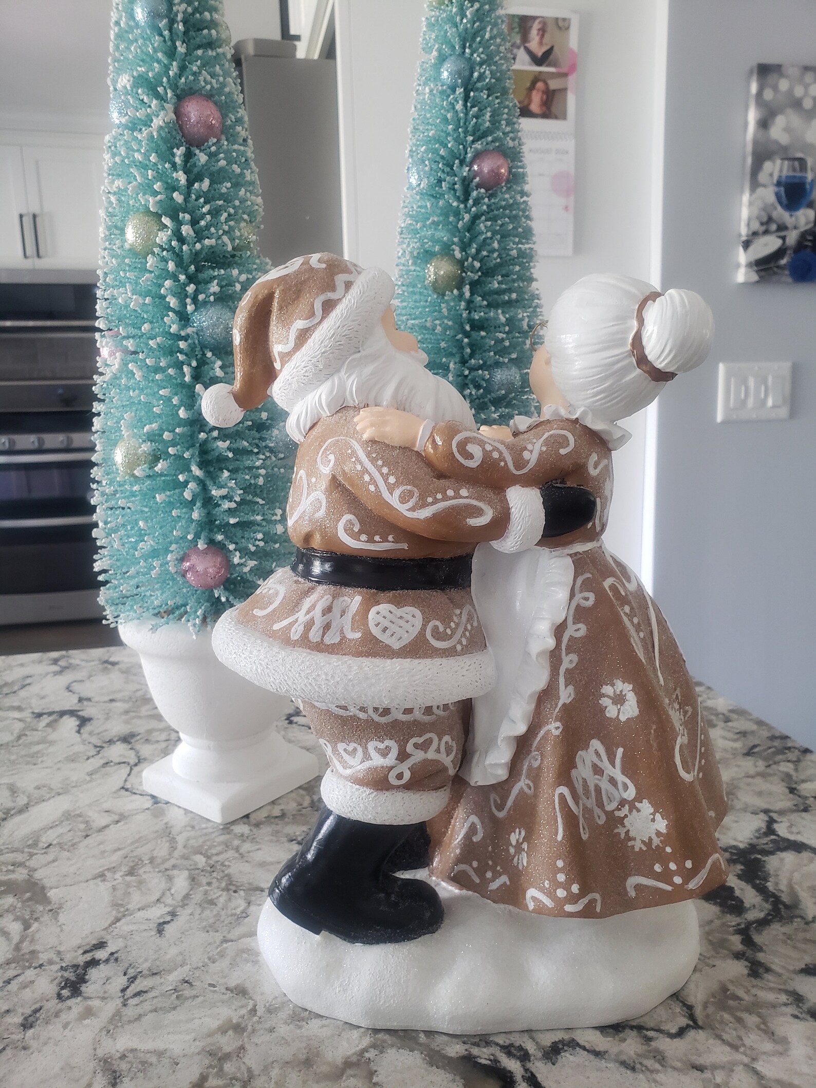 Gingerbread Lace Dancing Mr & Mrs Claus - Etsy