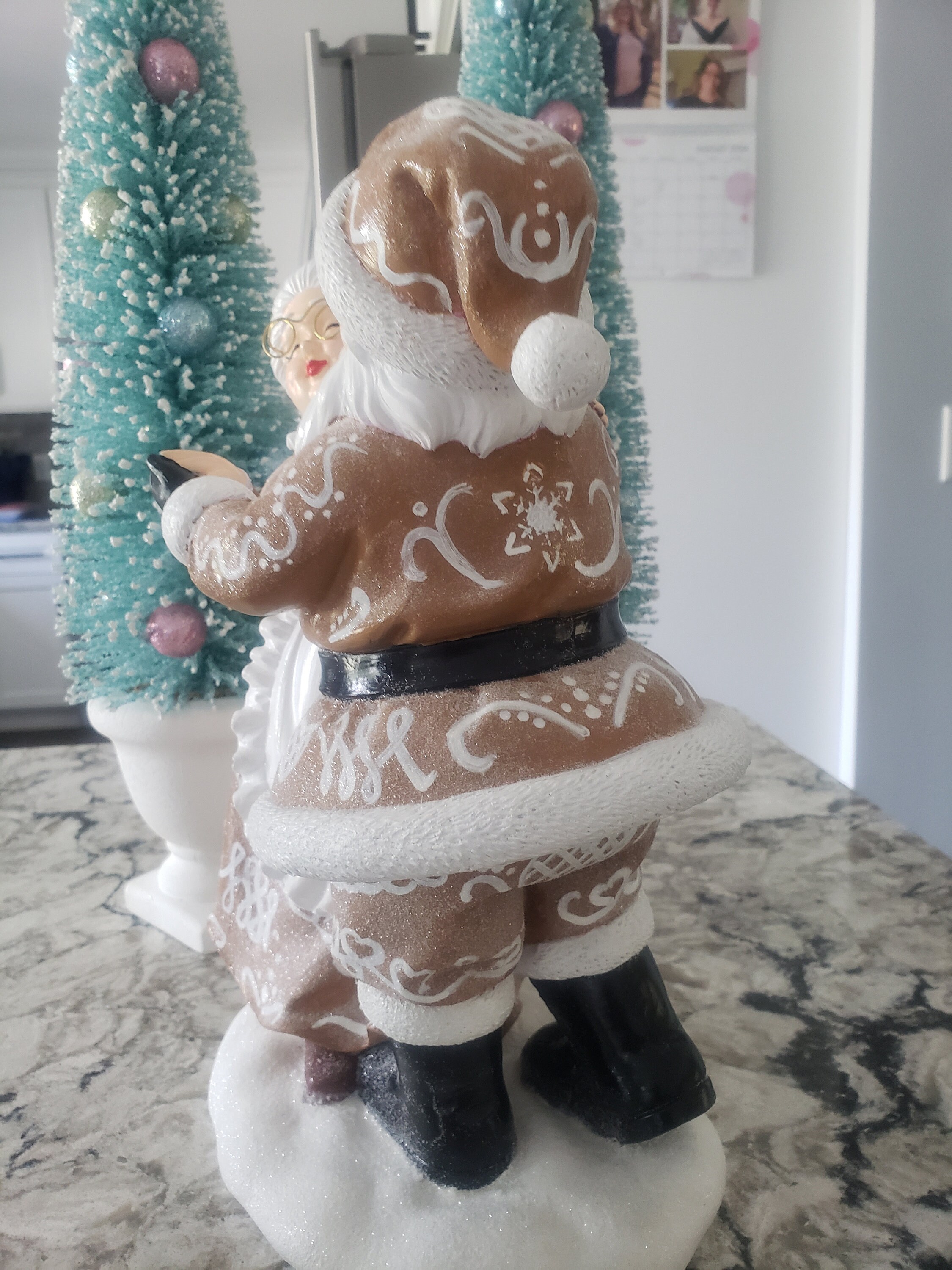 Gingerbread Lace Dancing Mr & Mrs Claus - Etsy