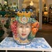Moor's Head Woman in Sicilian Ceramic Hand Decorated H42cm ...