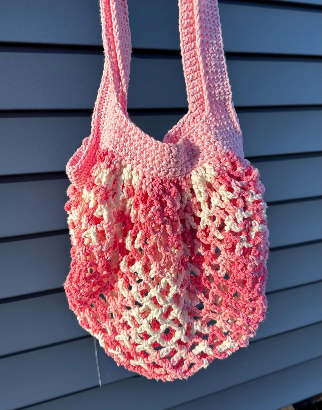Handmade Crochet Mesh Bag - Etsy